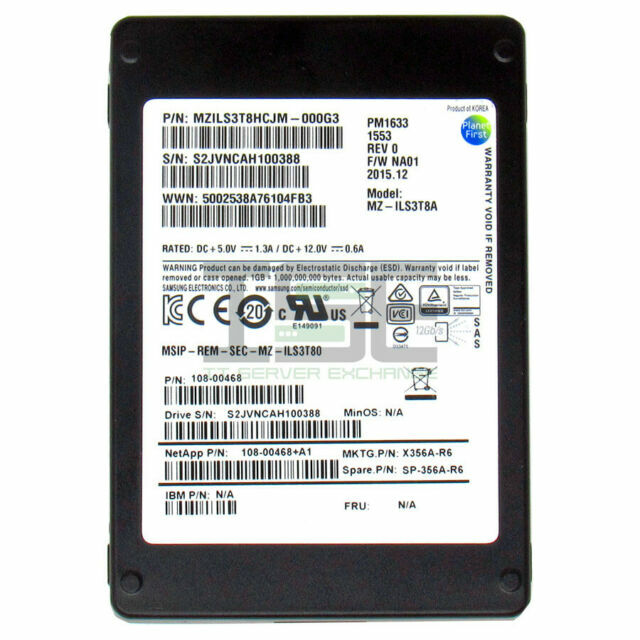 NetApp X356A-R6 3.8TB SSD Drive for sale online | eBay