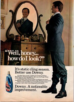 1976 Downy Advertisement Its Static Cling Season A Noticeable ...
