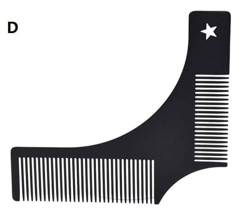 Black stainless steel comb metal comb pocket size for beard hair care ...