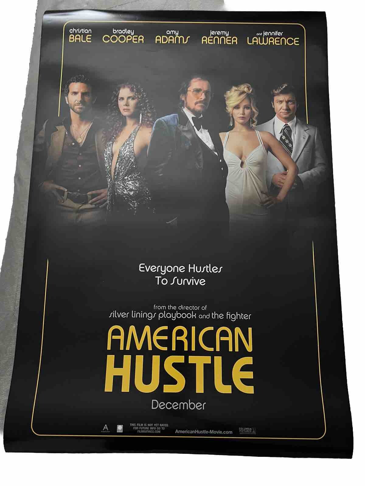 American hustle MOVIE POSTER 2 Sided ORIGINAL 27x40 JENNIFER LAWRENCE ...