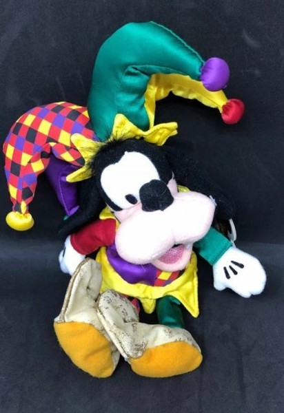 Jester Goofy Mini Bean Bag Plush With Tag Protector 9 Inch Disney ...