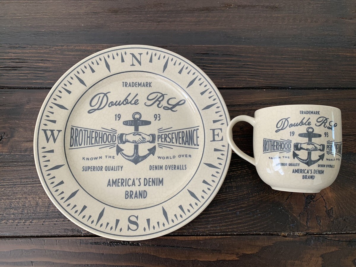 Double Rl Logo RRL Logo Print Indigo Woven Work Shirt – BROGUE