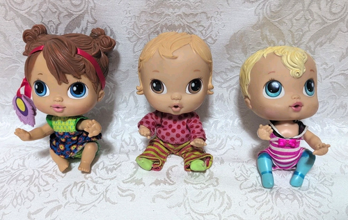 3 Baby Alive Crib Life Doll Lot Poseable Figures 2010 | eBay