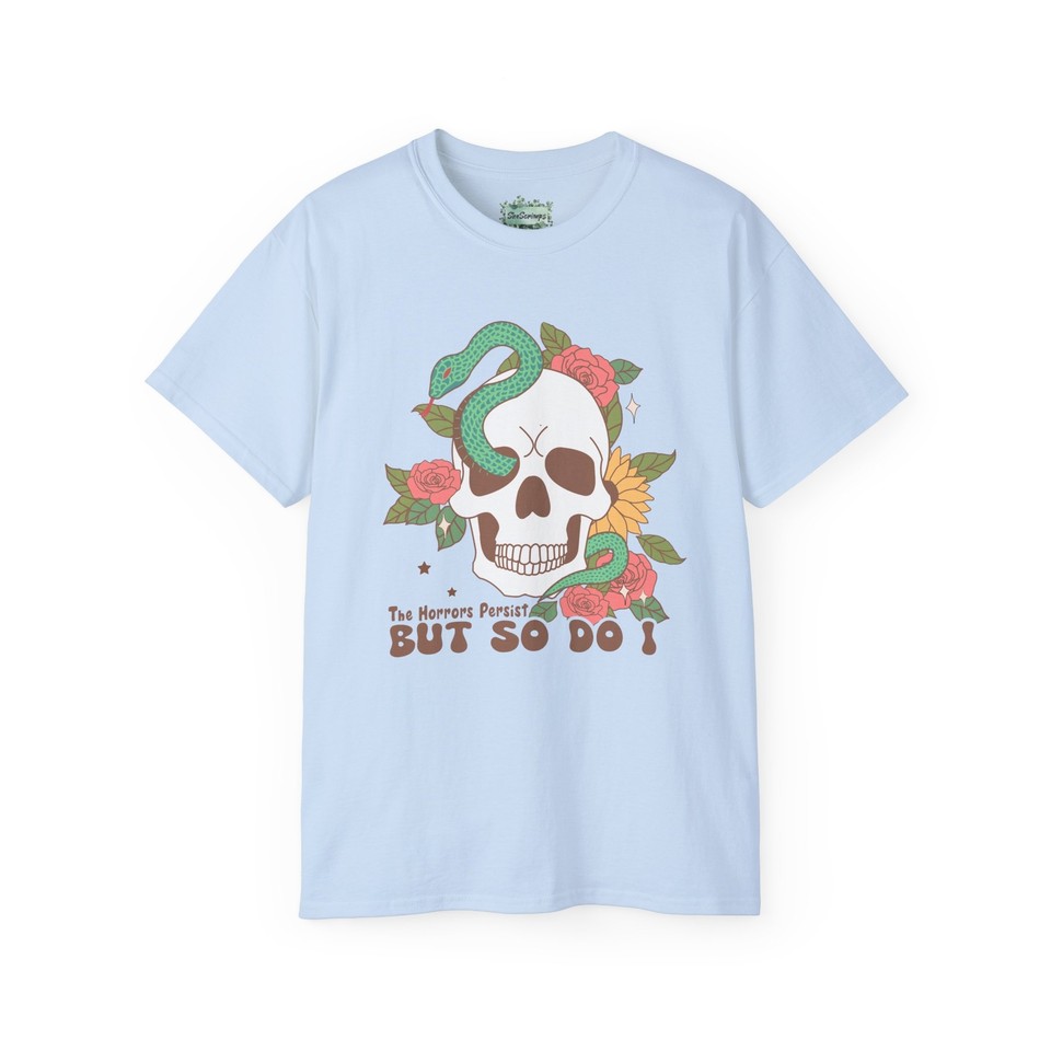 NEW! Skull Horrors Persist Unisex Ultra Cotton Tee | eBay