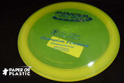 Innova Champion FIREBIRD Disc Golf 175 Driver Neon Yellow NEW Shattered ...