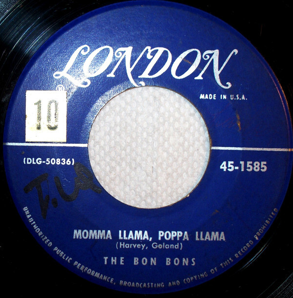 Momma Llama Poppa Llama Single Record Vinyl 45 RPM Bon Bons London | eBay