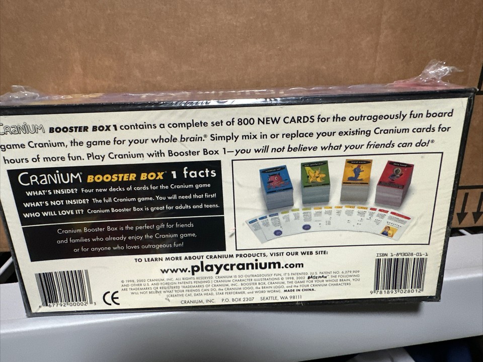 Cranium Booster Box 1 - 800 New Cards to Recharge Your Cranium Game NEW ...