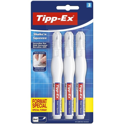 Tipp-Ex Shake'n Squeeze Correction Pens – 8 ml, Pack of 2 | eBay