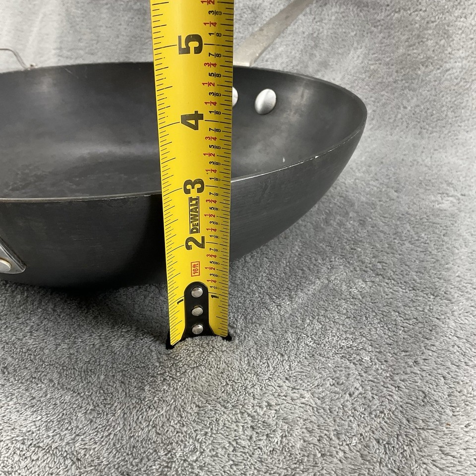 Vintage Calphalon Wok Fry Pan 11.5 Inch Commercial Anodized Aluminum W ...