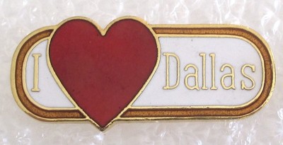 I Love Dallas, Texas Tourist Travel Souvenir Collector Pin - I Heart ...