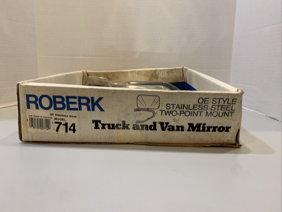 ROBERK TRUCK And VAN Stainless Steel UNIVERSAL MIRROR, DUAL MOUNT Model ...