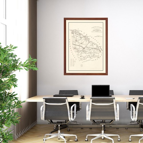 Old Map of Union County, SC 1873 - Vintage South Carolina Ar | eBay