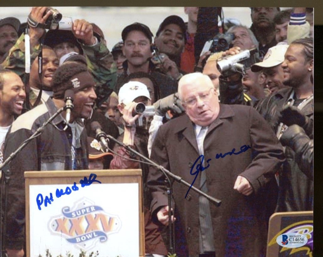 Art Modell Signed Photo 8x10 Autographed Browns Ravens Beckett BAS ...