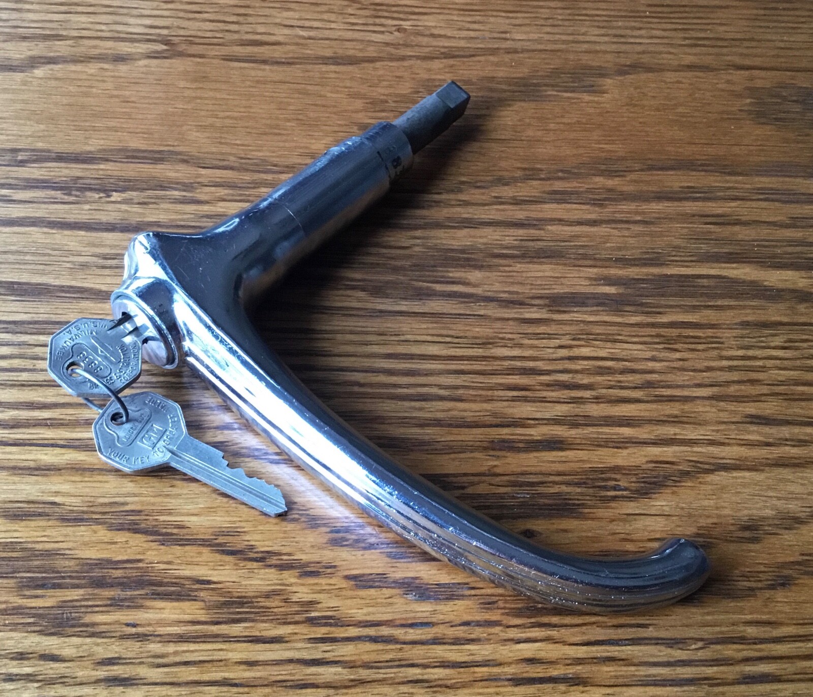 1939~1946 GMC Chevrolet DOOR HANDLE w/KEYS vtg 1930s 1940s GM NOS ...