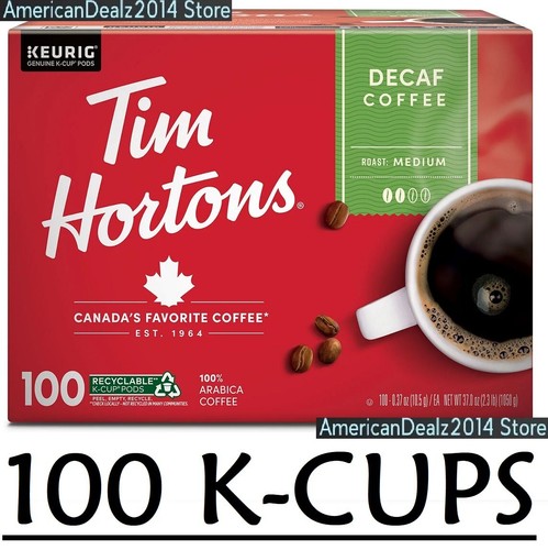 Tim Hortons DECAF Original Blend Medium Roast Coffee Pods, 100 ct ...