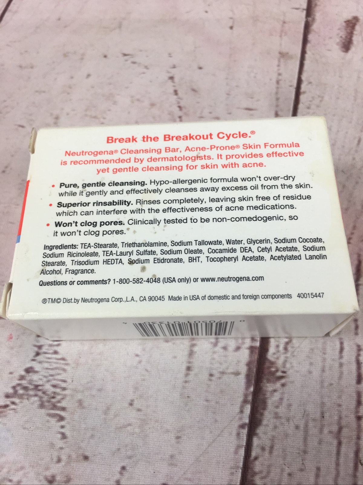 Lot If 4 Vintage Neutrogena Bar Soap Facial Bar/ Acne Prone Skin Prop ...