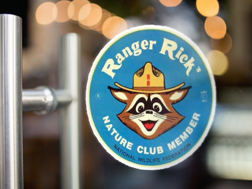 Vintage 1970'S Style Ranger Rick Nature Club Retro Travel Decal Sticker ...