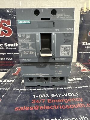 Siemens Circuit Breaker 3VA41806ED340AA0 3 Pole 80 Amp 600y/347 Volt | eBay