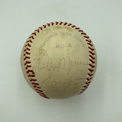 1977-1978 Yankees World Series Champs Team Signed Baseball Thurman ...