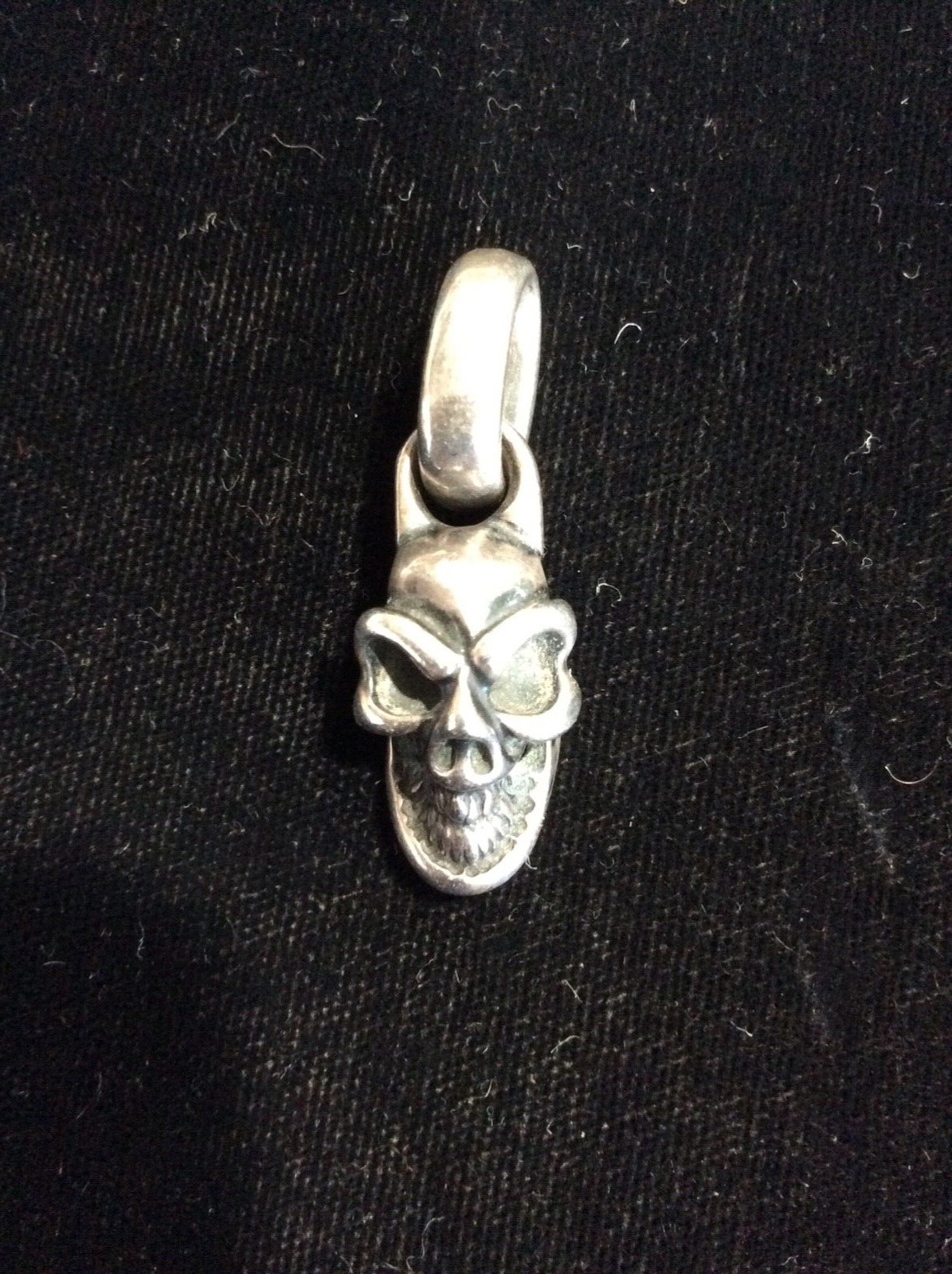Bill Wall Good Luck Silver Skull Charm (12.8gr) - Gem