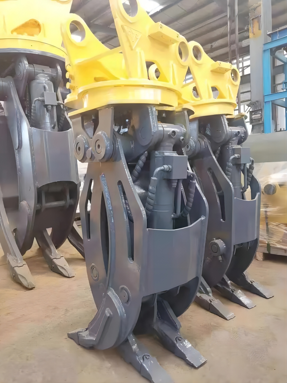 Excavator Hydraulic Grapple Rotating Grab For 4-6 ton Excavator ...