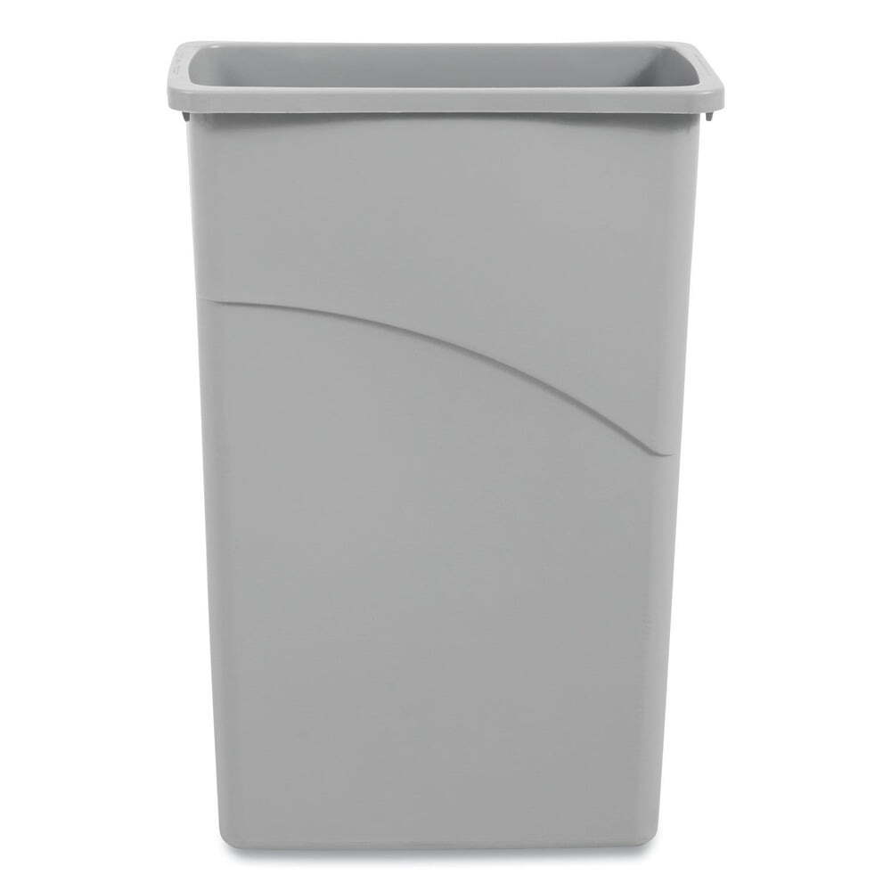 1868188 23 gal. Plastic Slim Waste Container - Gray | eBay