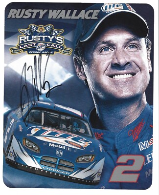 Rusty Wallace WINSTON CUP NASCAR HOF Autographed Photo HAND SIGNED Last ...