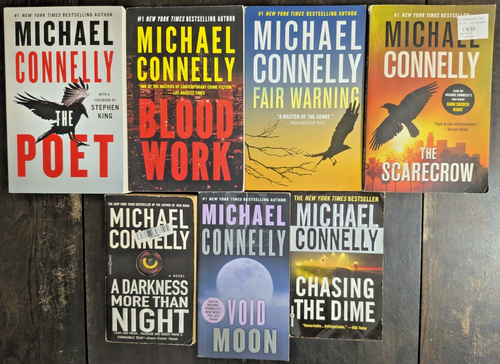 Michael Connelly Harry Bosch Series 7 Book Lot Paperback Mystery ...
