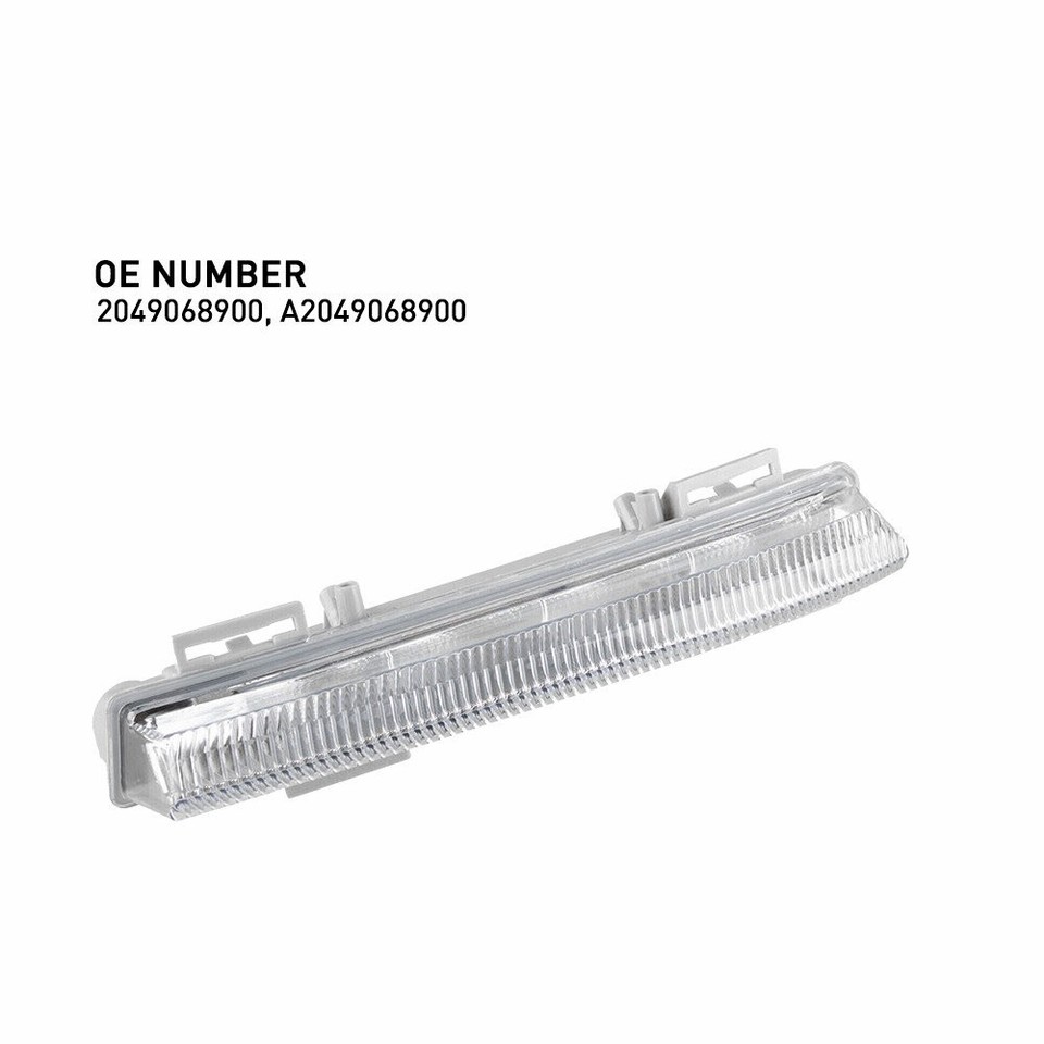 WHITE LED DAYTIME RUNNING FOG LIGHT FOR 07-14 MERCEDES-BENZ C-CLASS ...