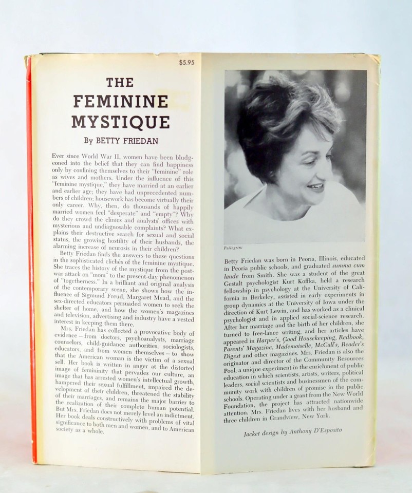 Betty Friedan 1st Ed 1963 The Feminine Mystique Seminal Feminist Text ...