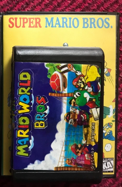 Famiclone cartridge Mario for sega genesis MD2 16bit rare Segaclone ...