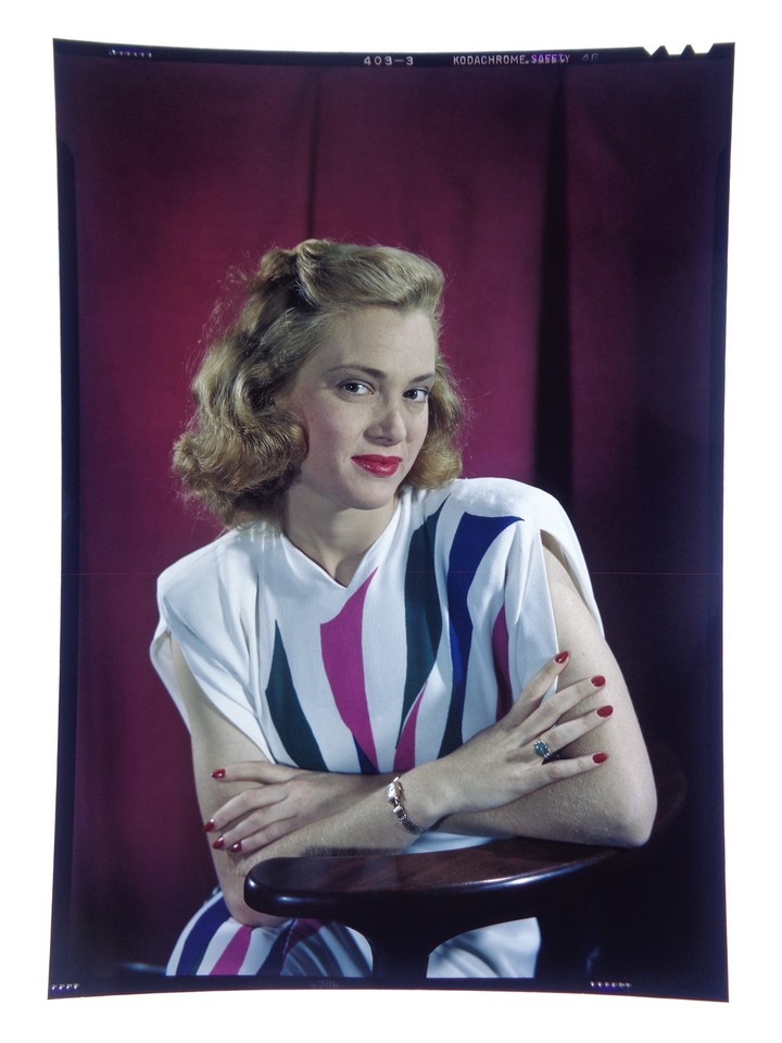 KF13-401 FRANCES RAFFERTY 1950s-60s GLAMOUR SHOT ORIGINAL 5X7 COLOR ...