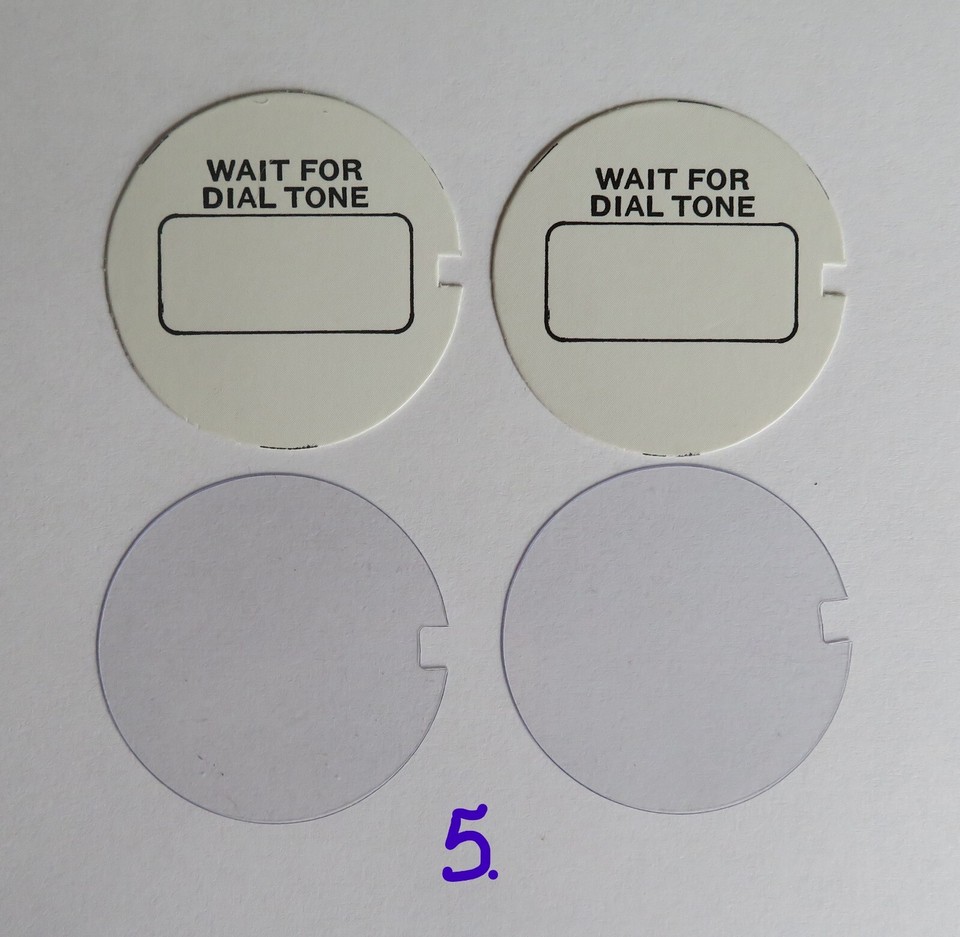 Western Electric telephone dial number cards and plastics | eBay