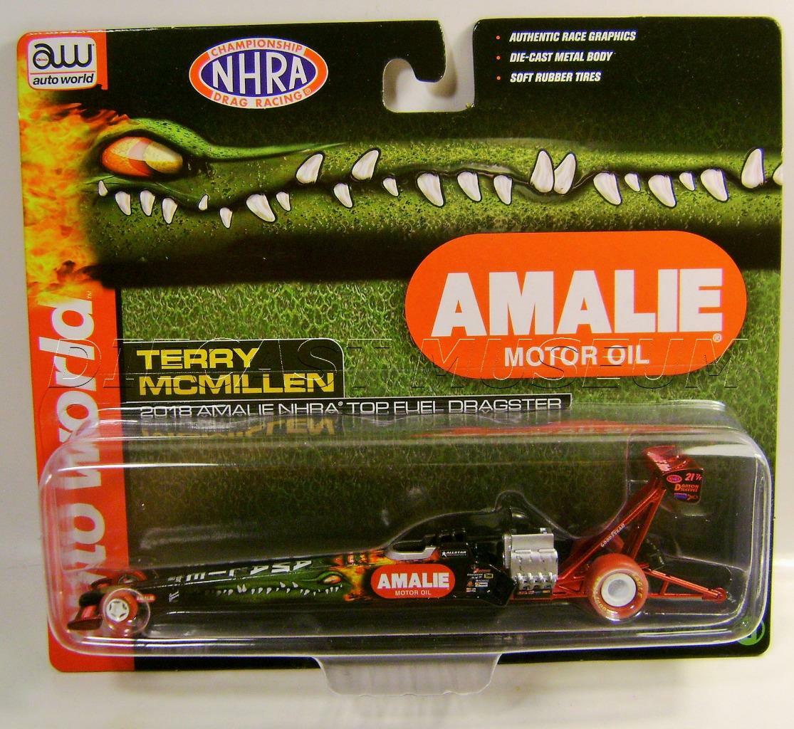 2018 '18 AMALIE TERRY MCMILLEN GATOR CHASE CAR NHRA TOP FUEL DRAGSTER ...