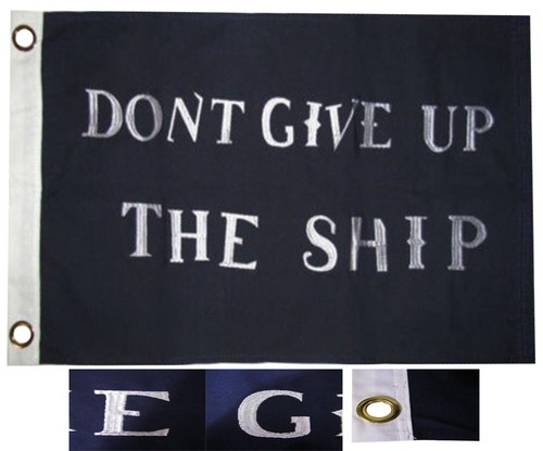 16x24 Embroidered 100% Cotton Commodore Perry Ship #2 Flag 16"x24 ...