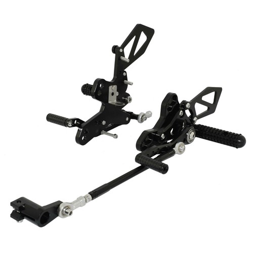 Black Adjustable Rearset Footrests Foot Pegs For HONDA CB650F CBR650F ...