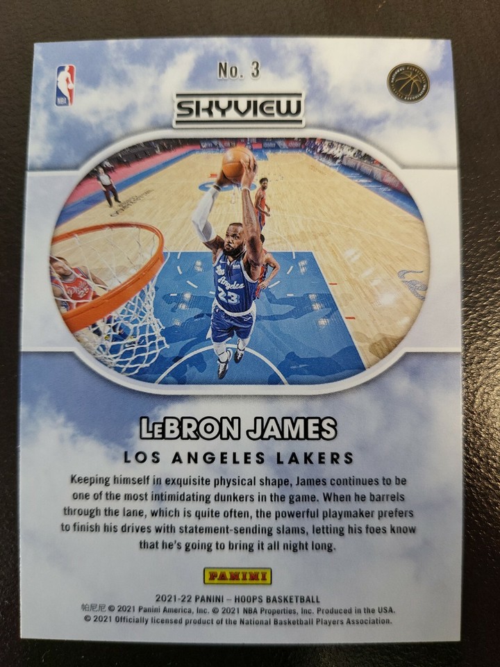2021 - 2022 Panini Hoops Lebron James SKYVIEW HOLIDAY card #3 | eBay