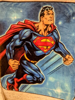 Superman vintage snuggle throw blanket approx 46"x52" - The Northwest ...