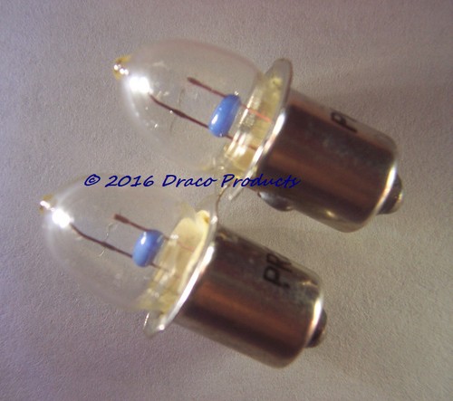 2X set PR4 Bulb Lamp 2.33V .27A for "2AA, 2C, 2D" Two Cell Battery ...