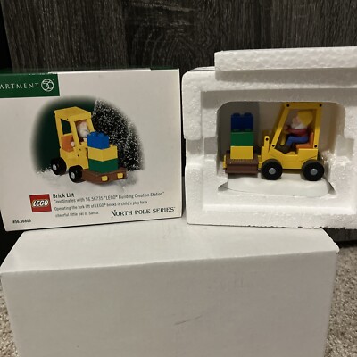 DEPT 56 LEGO BRICK LIFT 56809 NORTH POLE SNOW VILLAGE CHRISTMAS | eBay