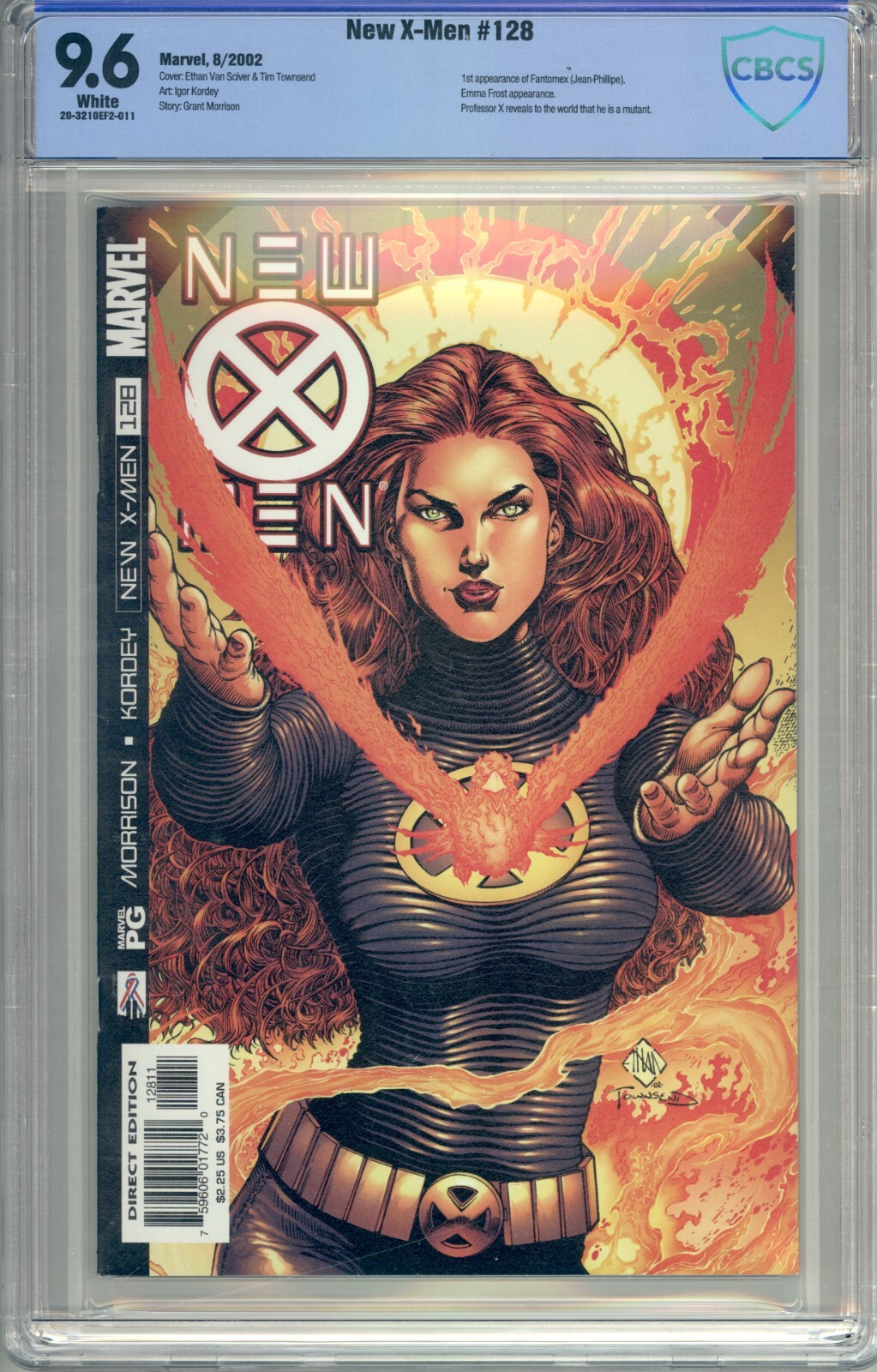 New X-Men #128 (Marvel 2002) CBCS 9.6 WP 1st Appearance Fantomex Key | eBay
