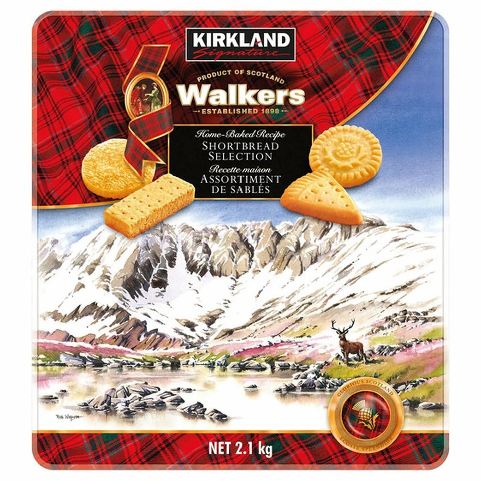 Kirkland Signature Walkers Premium Shortbread Selection Gift Cookies ...