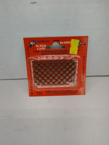 1 Vintage EXTRA LOUD Super Caps #19-990 For Cannon Midget & Toy GunsNEW ...