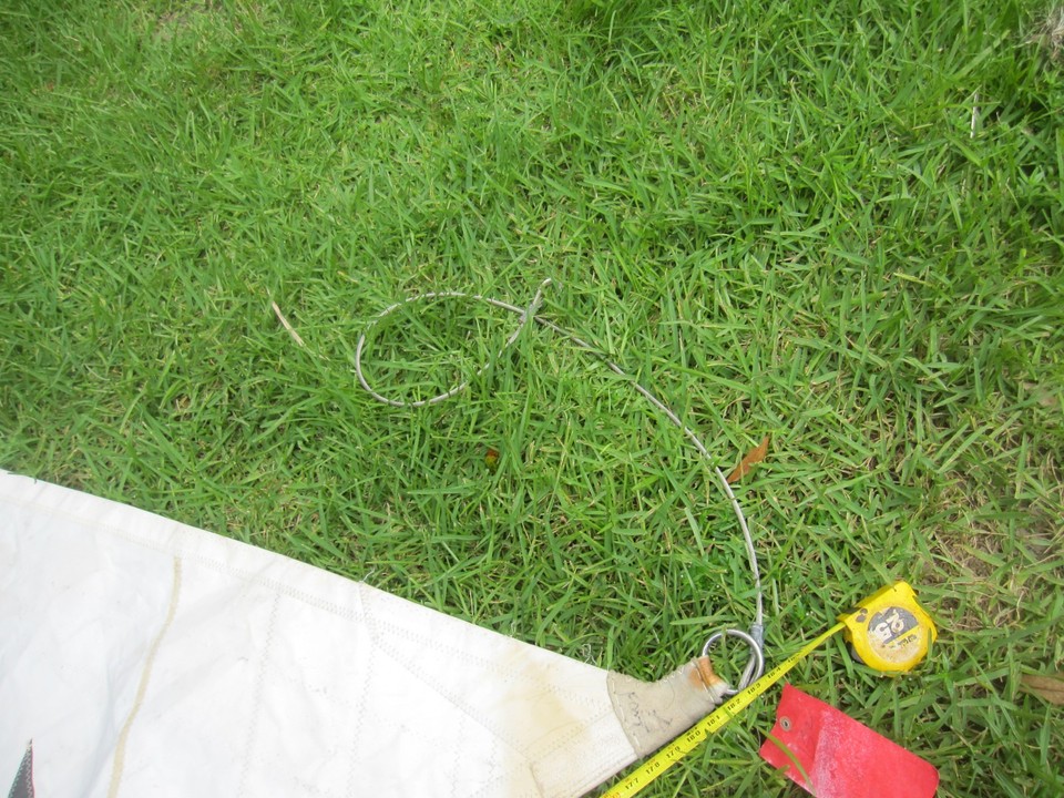 Storm sail sailboat luff 15ft 2" x leech 11ft 8" x Ft 8ft 4" 1/4"-6mm ...