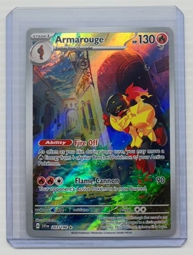 2023 Pokemon SVI EN Scarlet & Violet Armarouge Illustration Rare #203/ ...