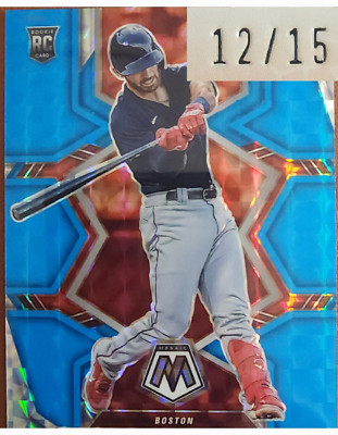 2022 Panini Mosaic Baseball Connor Wong 210 Blue Fluorescent /15 Boston ...