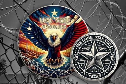 2023 U.S. Eagle Texas Standoff at the Border Edition 1 oz Silver Coin ...