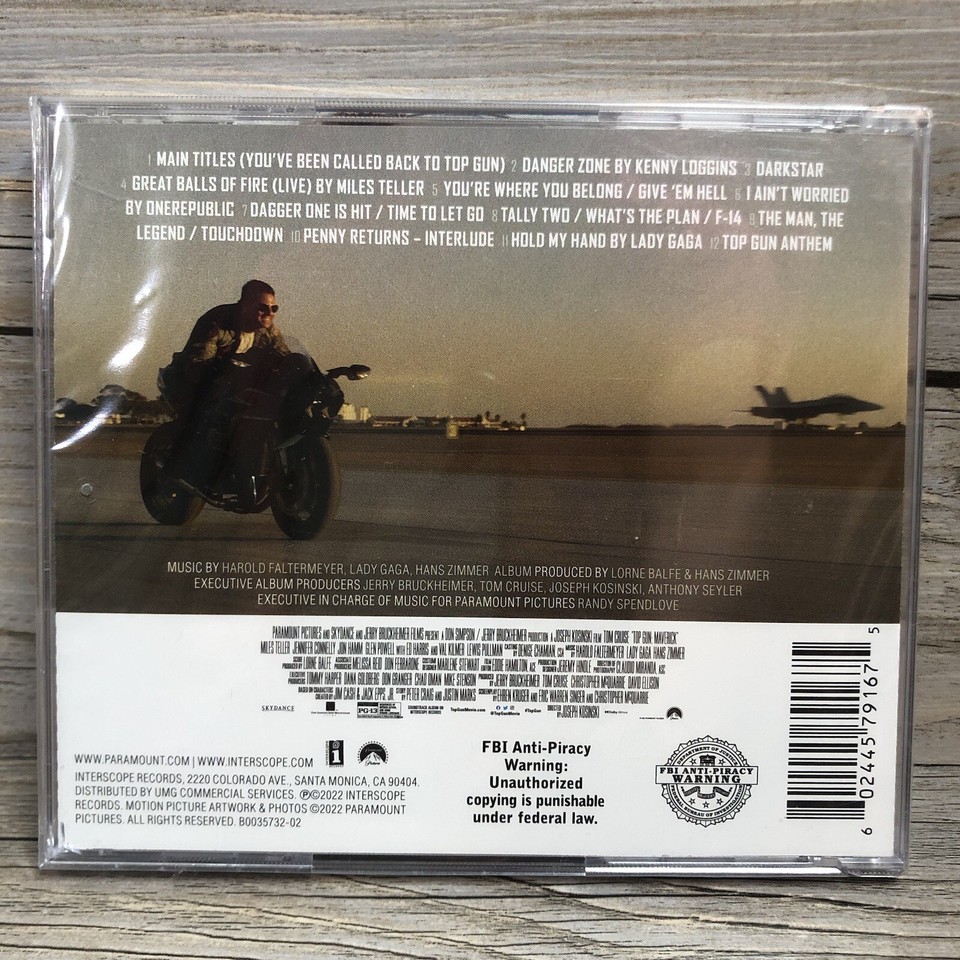 Top Gun: Maverick Music Motion Picture (CD, 2022) SEALED + Poster & Alt ...