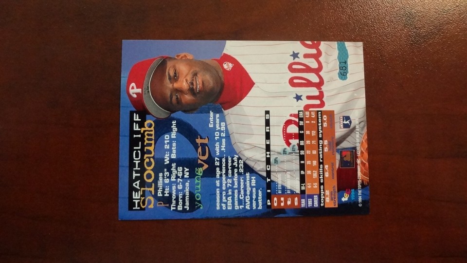 1994 TOPPS STADIUM CLUB # 681 HEATHCLIFF SLOCUMB BASEBALL CARD | eBay
