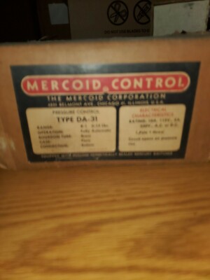 Pressure - Mercoid Pressure Control